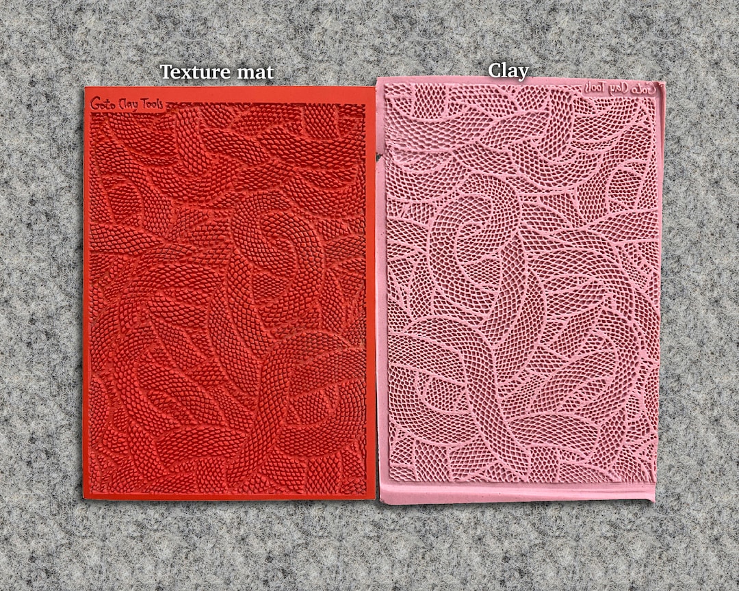 Snake Skin Texture Mat for Polymer Clay, Polymer Clay Rubber Texture ...