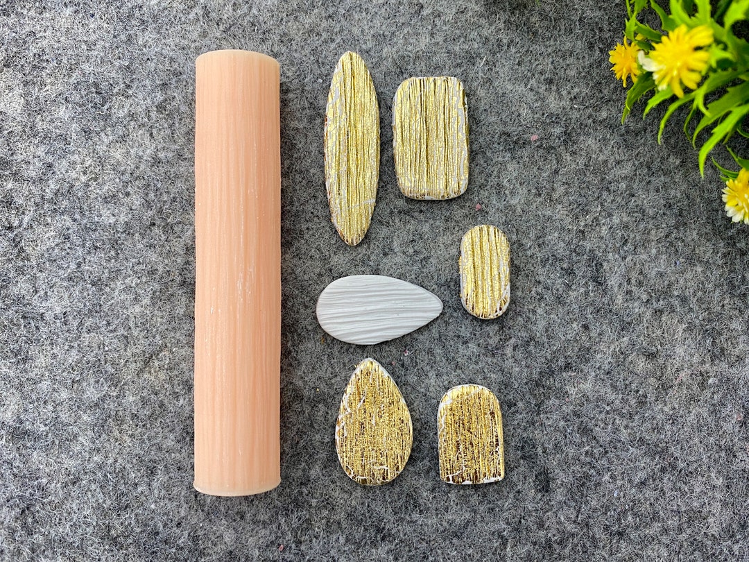 Brushed Metal Texture Roller, Polymer Clay Texture Roller, Resin Hand ...