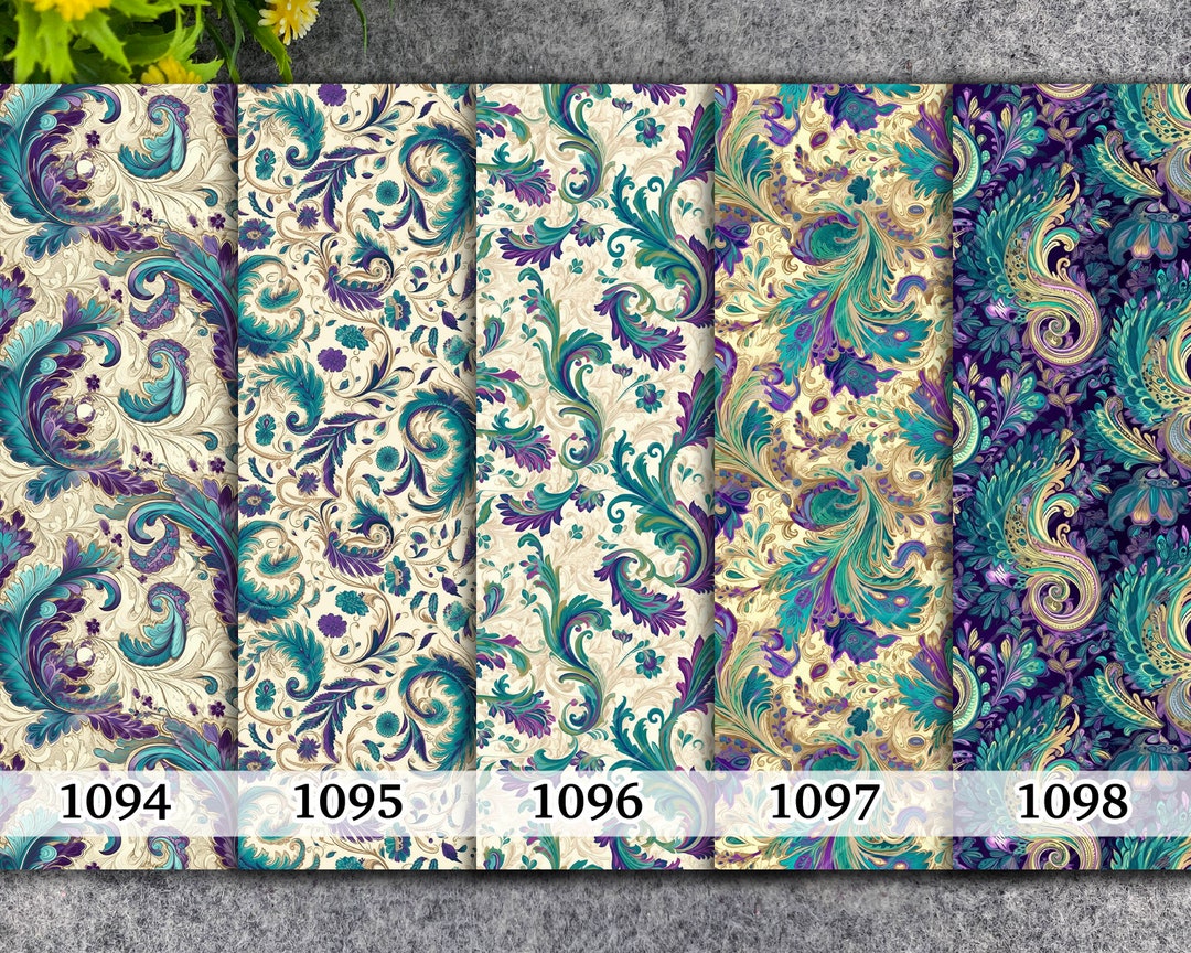 Water Soluble Transfer Paper for Polymer Clay, Ornamental Purple ...