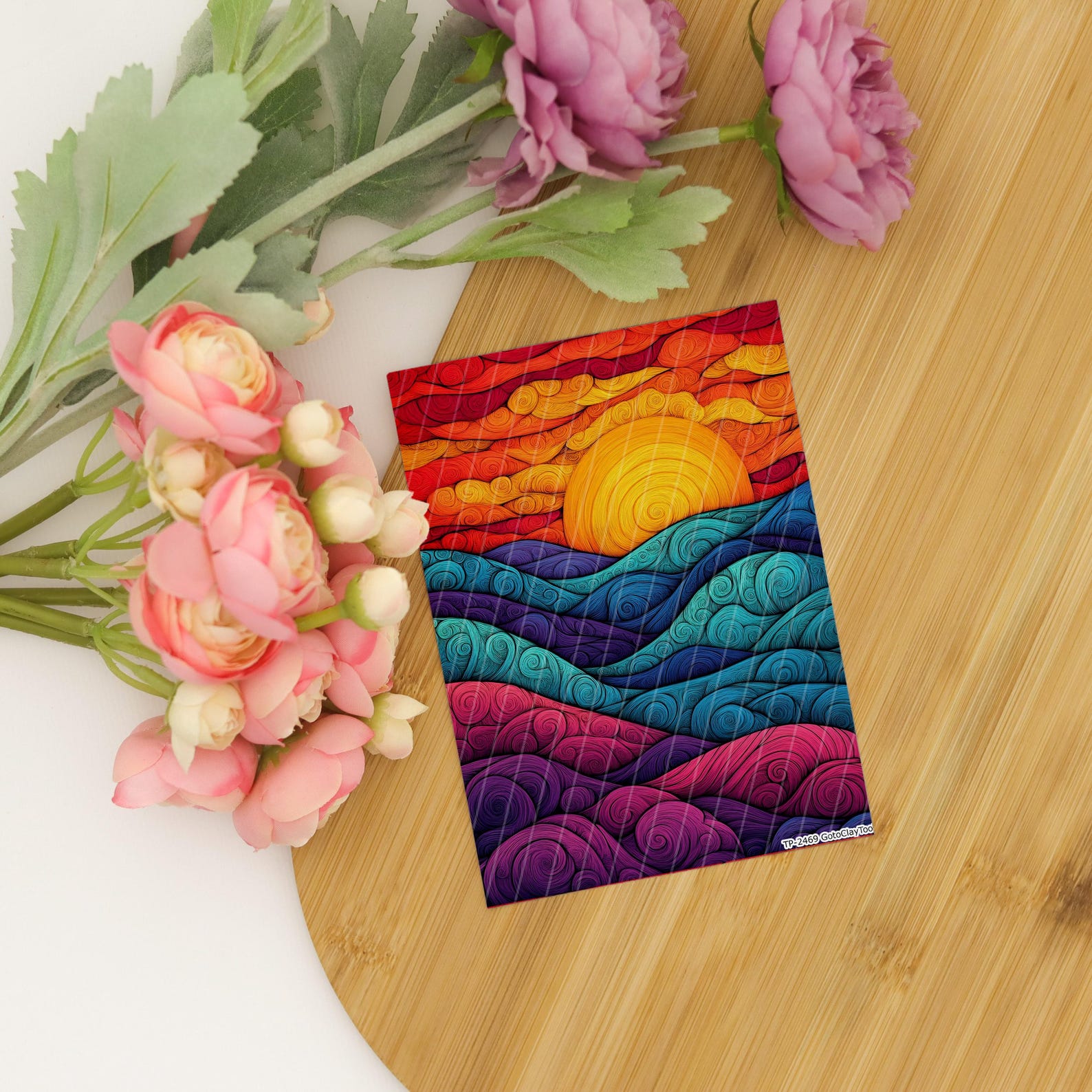 Zentangle Water Soluble Transfer Paper for Polymer Clay (4x5.5 Inches ...