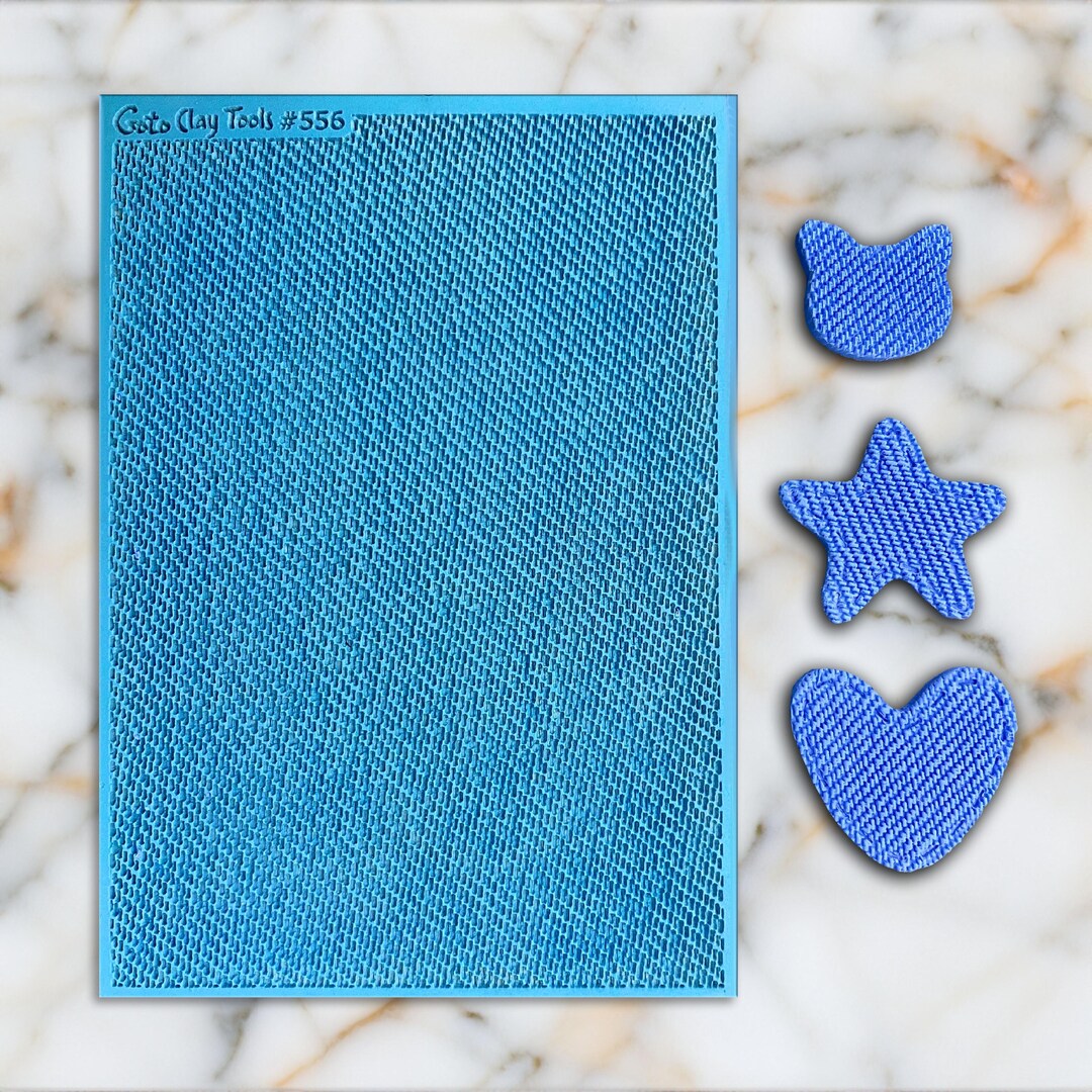 Jeans Texture Mat for Polymer Clay, Polymer Clay Rubber Texture Mat ...