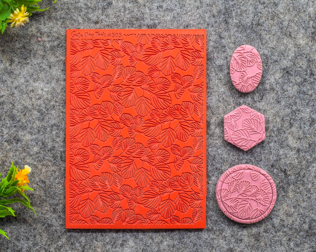 Eucalyptus Texture Mat for Polymer Clay, Polymer Clay Rubber Texture ...