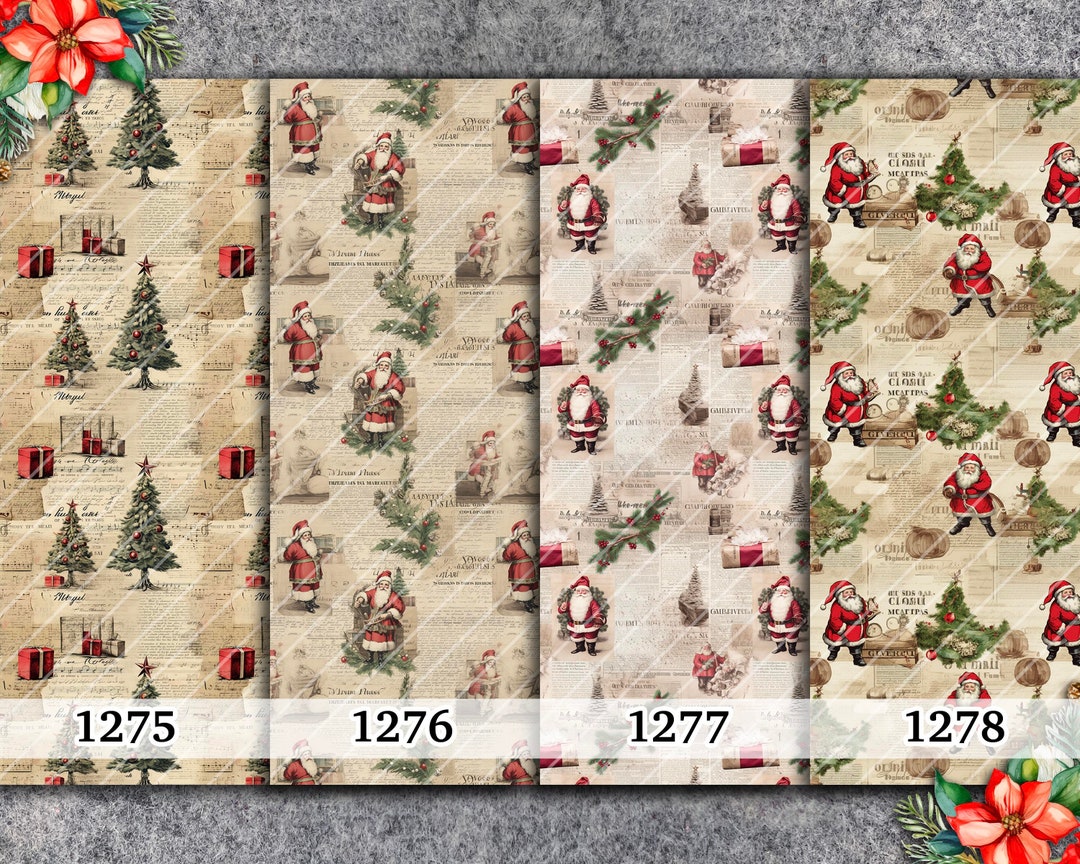 Water Soluble Transfer Paper for Polymer Clay, Christmas Theme, Polymer ...