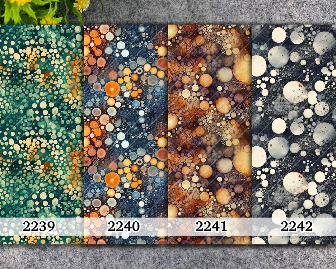 Water Soluble Transfer Paper for Polymer Clay, Abstract Bubble Marble ...