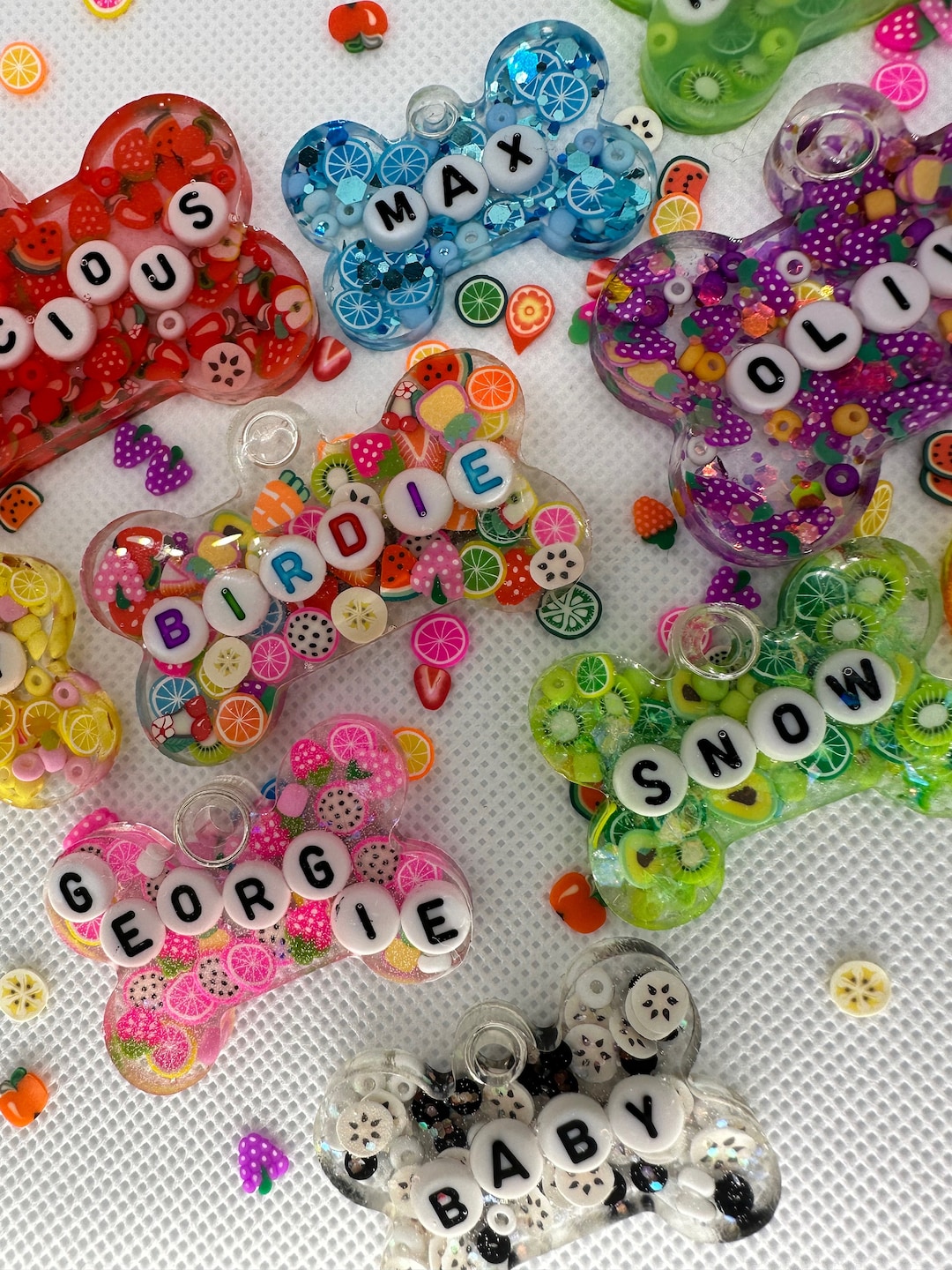 Custom Dog ID Tags, Resin Dog Tags, Personalized Resin Dog ID Tag ...