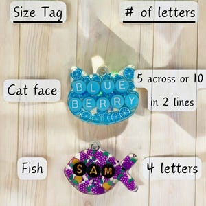 Custom Cat ID Tag: Personalized Glitter Resin Pet Tag, Fruit Theme - Etsy