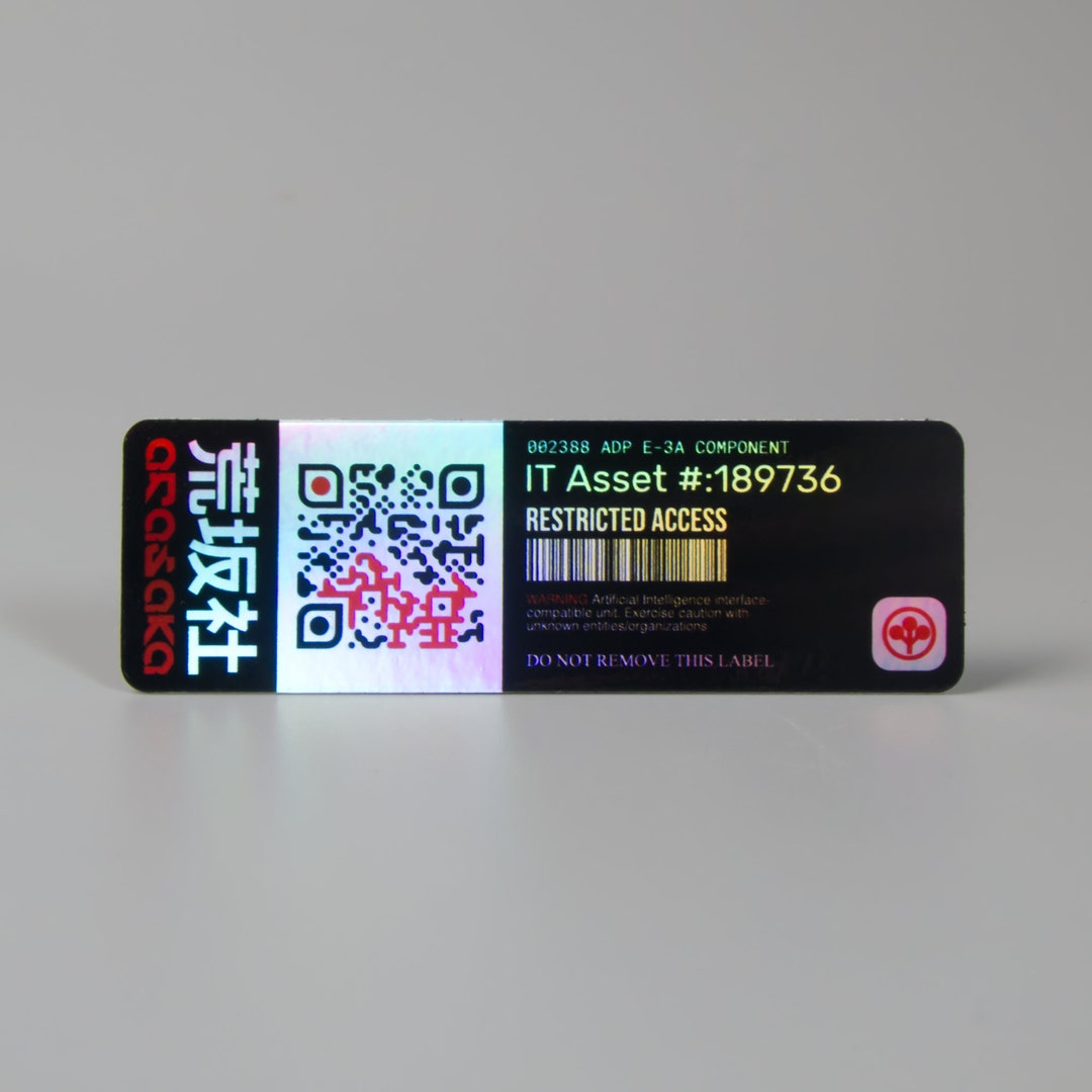 Holographic Cyberpunk Sticker Arasaka Vinyl Decal - Etsy Sweden