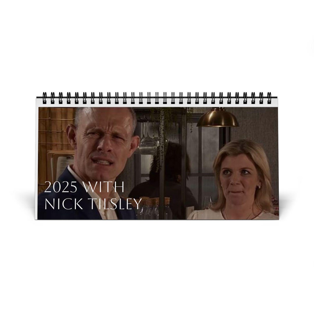 Nick Tilsley Desk Calendar 2025 Grid - Etsy