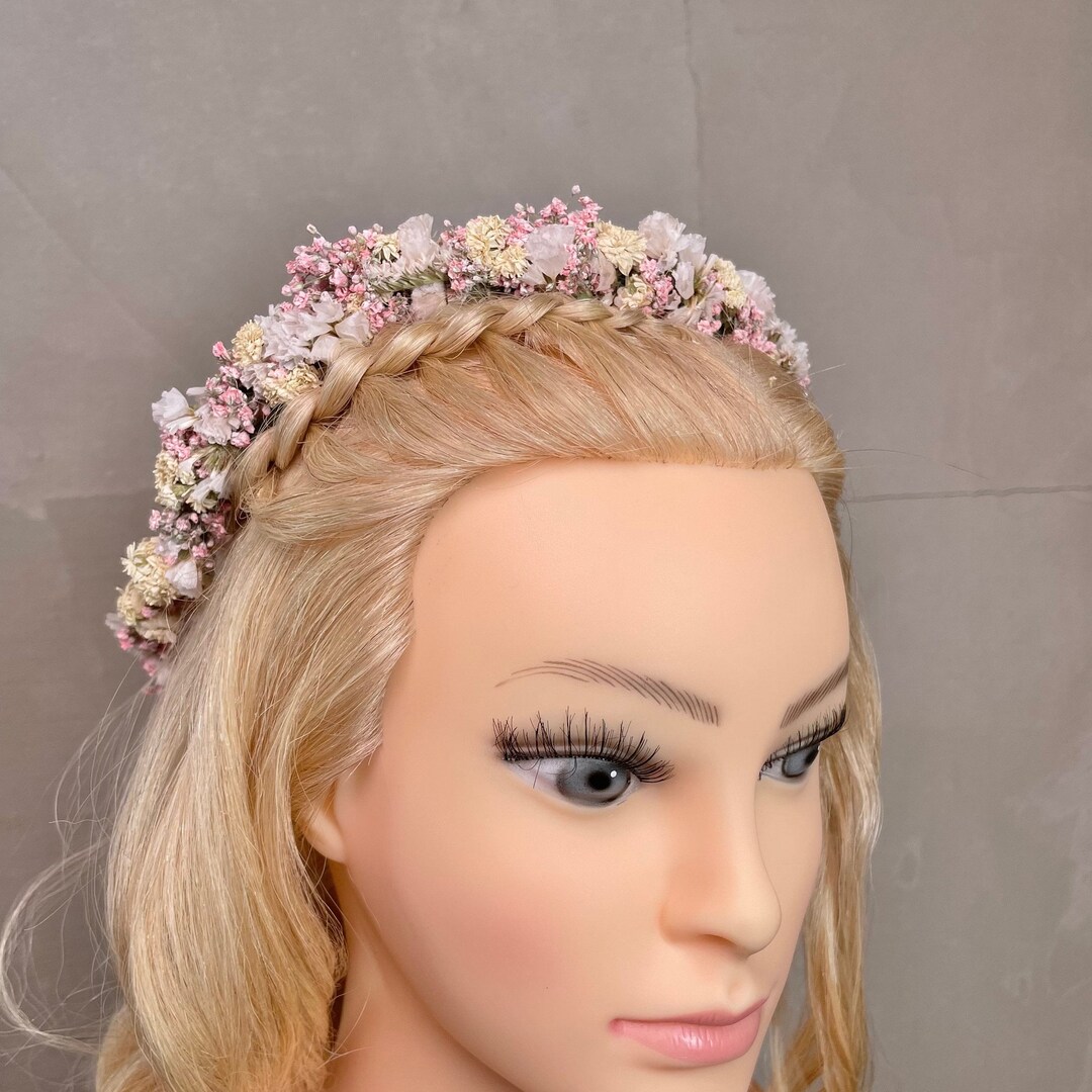 Zartes Haarkränzchen für Kommunion, Kopfkranz Hochzeit, Erstkommunion ...