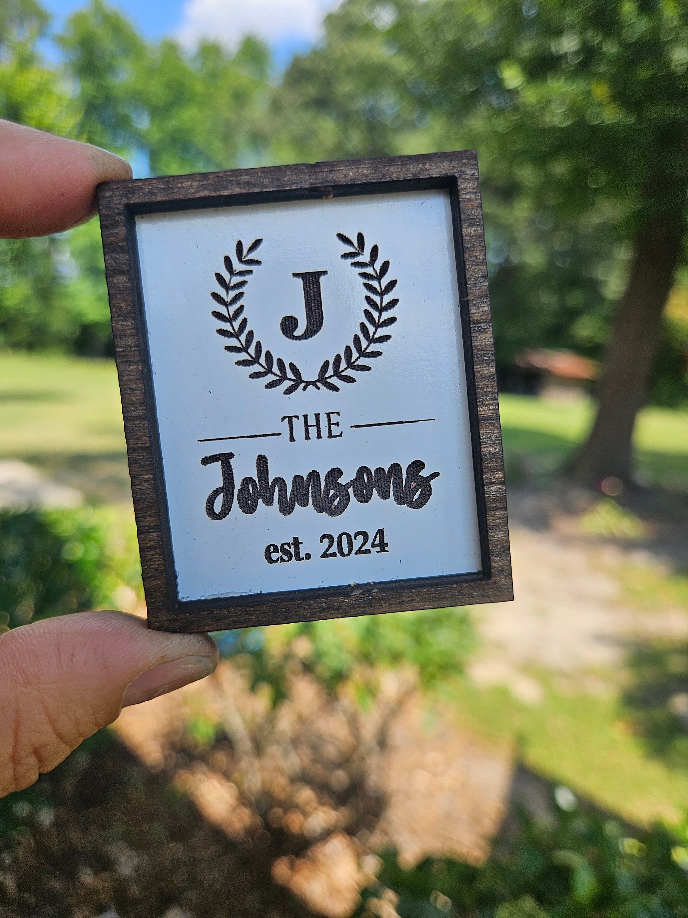 Personalized Miniature Farmhouse Home Decor/sign Magnet 3 Different ...