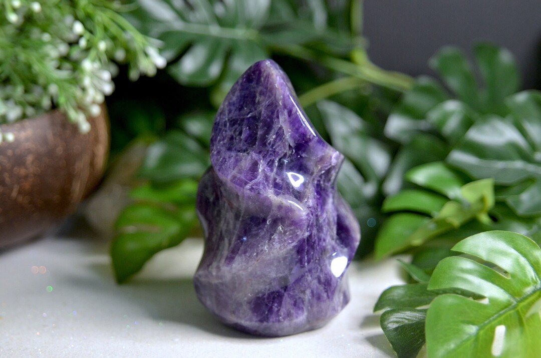 Dream Amethyst Flame / Chevron Amethyst Flame 466g - Etsy