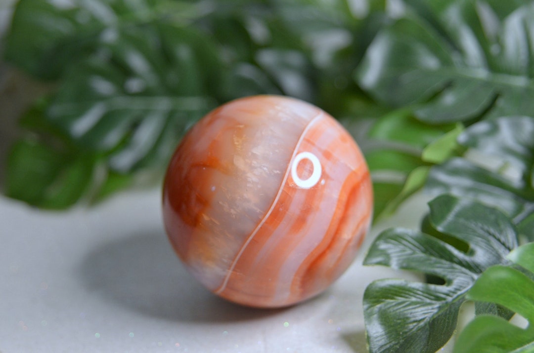 Banded Carnelian Sphere 470g - Etsy