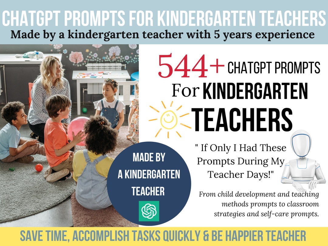 544 Chatgpt Prompts for Kindergarten Teachers Copy and Paste - Etsy
