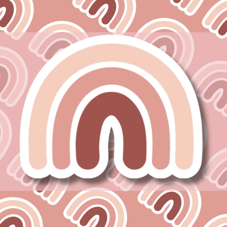 Boho Rainbow Sticker, Laptop Decal, Best Friend Gift - Etsy