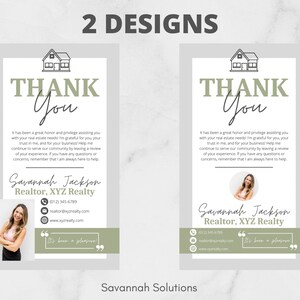 Real Estate Digital Thank You Review Card Editable Template - Modern ...
