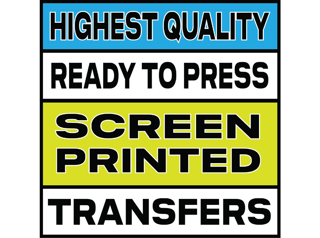 Custom SCREEN PRINTED TRANSFERS **** Fun - Easy - Affordable - Works on ...