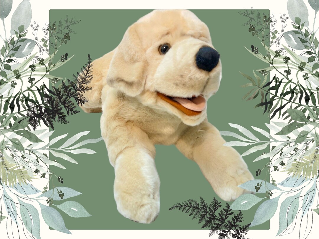 Cuddly Puppet Realistic Dog Labrador Puppy Personalised 2 in 1 - Etsy
