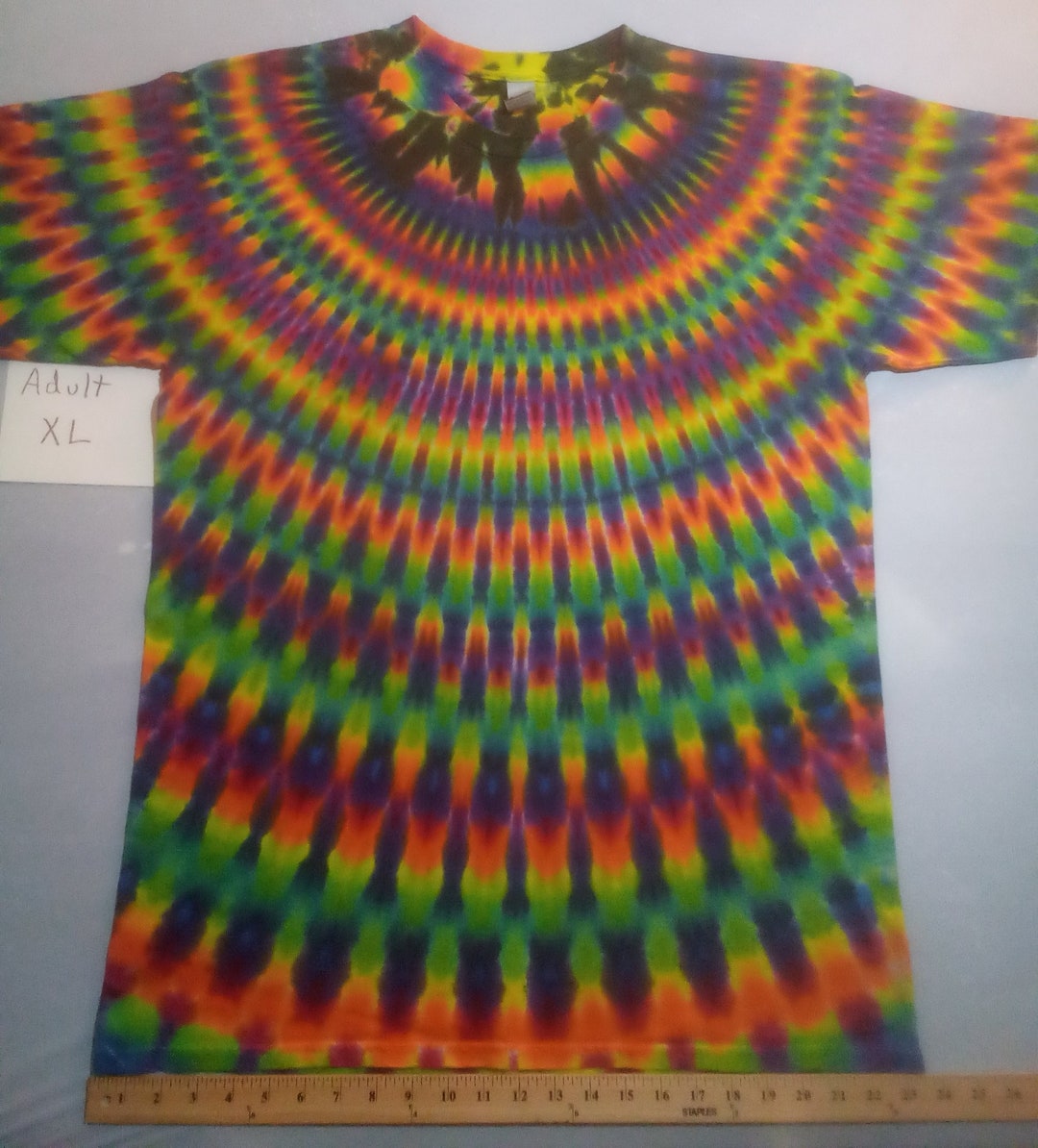 Adult XL Color Cascade Tie Dye - Etsy