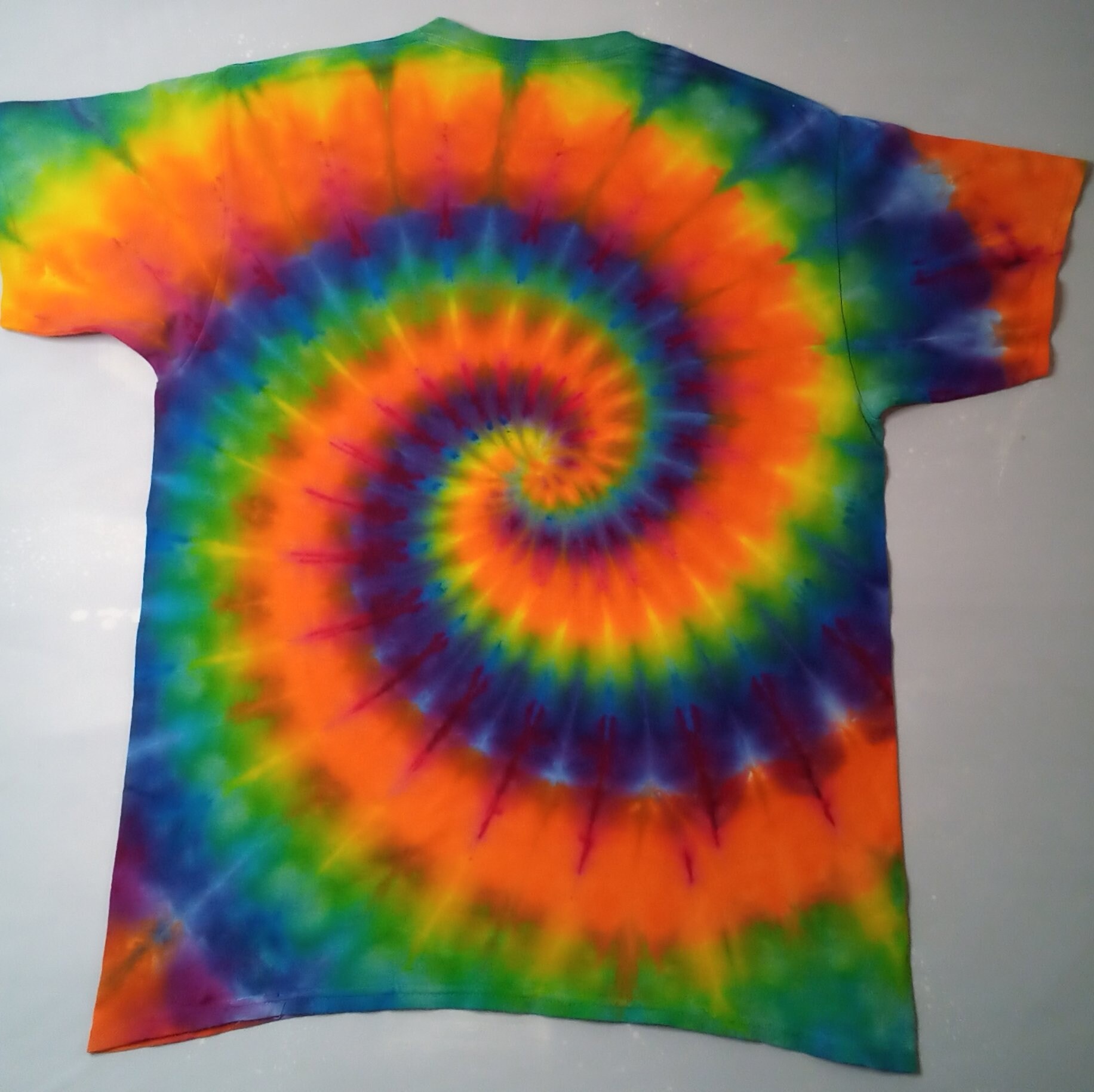 Adult XL "pleated Spiral" Tie Dye. - Etsy