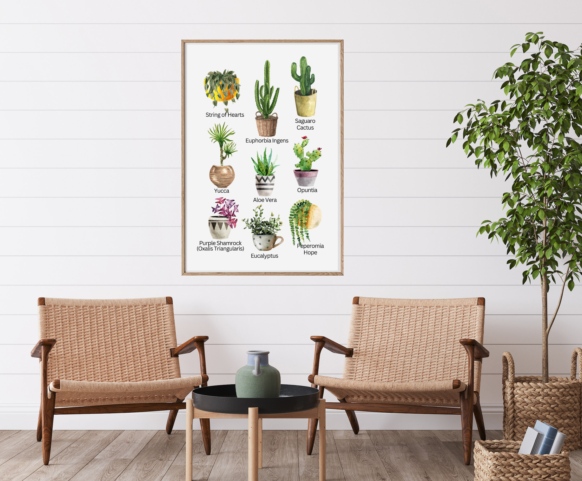 Houseplants Wall Art,indoor Plants Poster,digital Download,botanical ...
