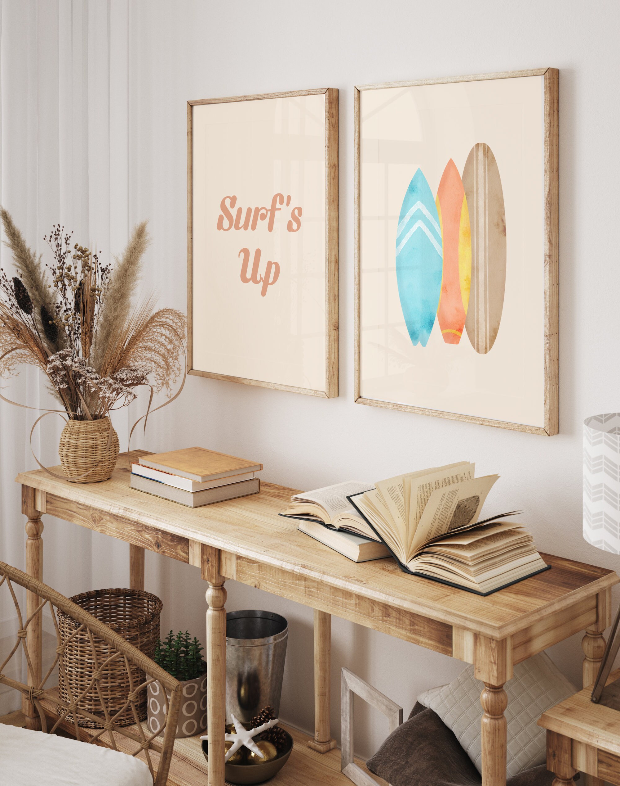 Surf's Up, Surf's up Wall Art, Surfboard Wall Art, Digital Download ...