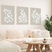 Neutral Botanical Gallery Wall Set, Boho Botanical Print Set of Three ...
