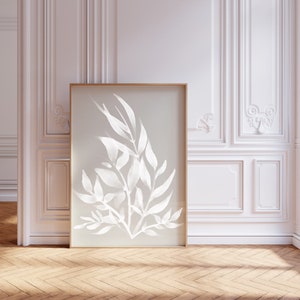 Neutral Botanical Gallery Wall Set, Boho Botanical Print Set of Three ...