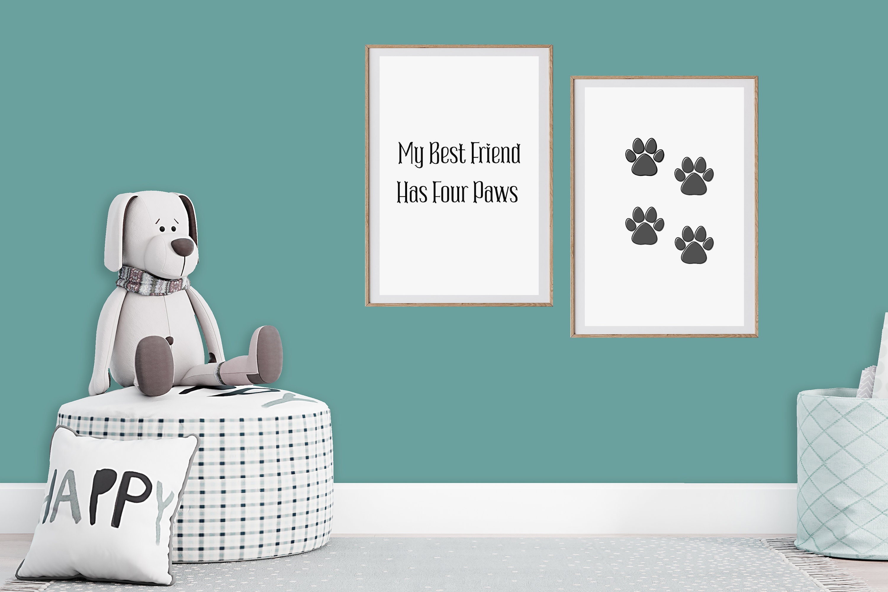 My Best Friend Has Four Paws, Dog Quotes, Digital Download, Dog Lovers ...