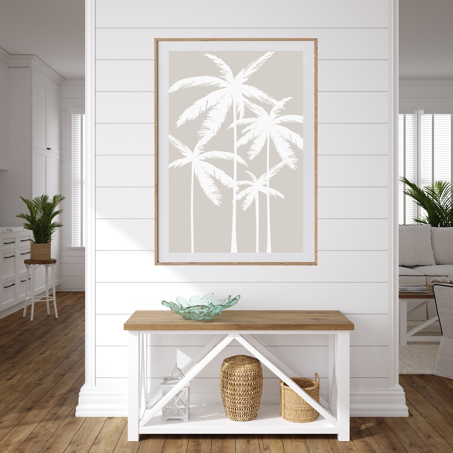 Palm Tree Print, Neutral Wall Art, DIGITAL DOWNLOAD, Palm Tree Wall Art ...