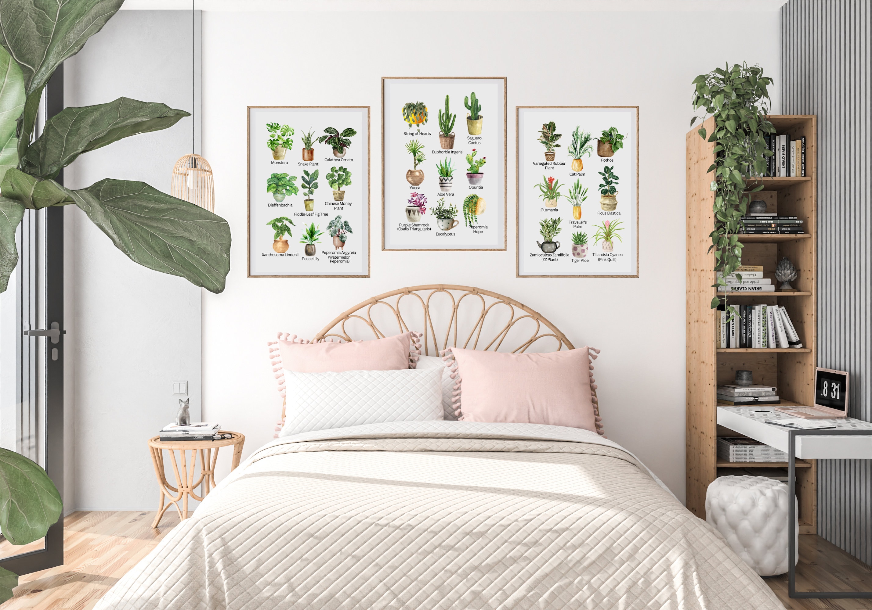 Houseplants Wall Art,indoor Plants Poster,digital Download,botanical ...