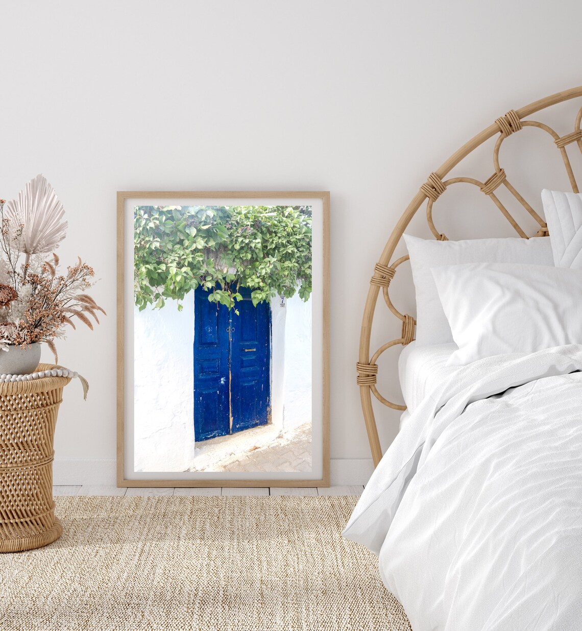 Blue Doors Gallery Wall Set, Mediterranean Doors Set of Four Prints ...