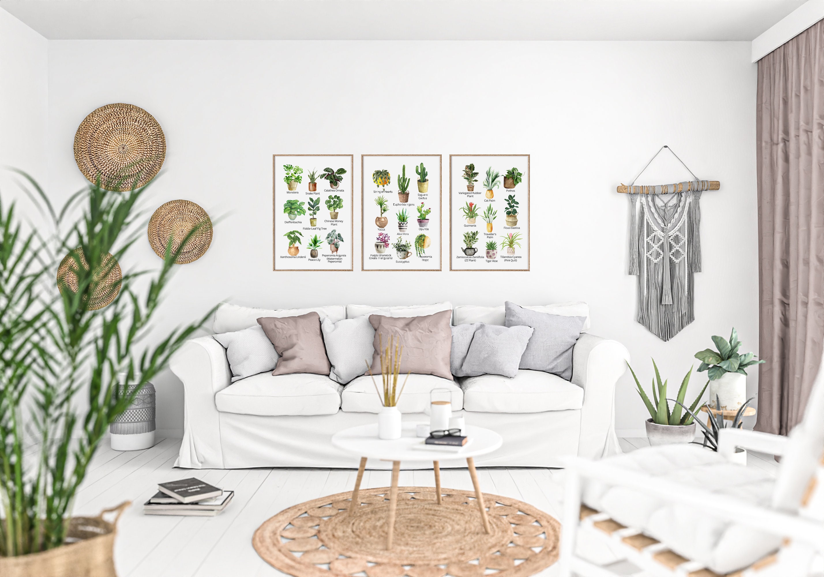 Houseplants Wall Art,indoor Plants Poster,digital Download,botanical ...