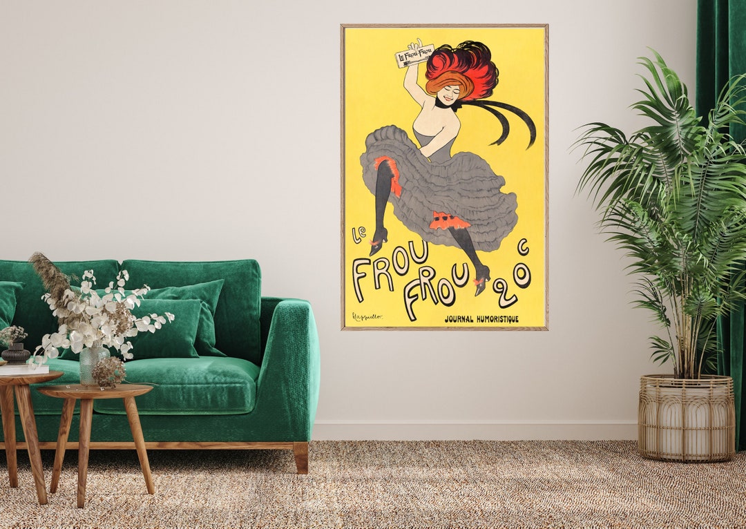 Vintage French Poster, Le Frou Frou by Leonetto Cappiello, Digital ...