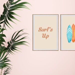 Surf's Up, Surf's up Wall Art, Surfboard Wall Art, Digital Download ...