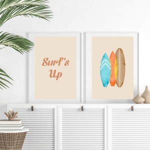 Surf's Up, Surf's up Wall Art, Surfboard Wall Art, Digital Download ...