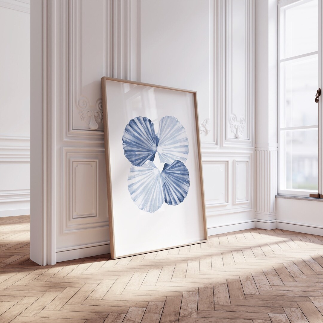 Seashells Print, Watercolor Seashell Wall Art, DIGITAL DOWNLOAD ...