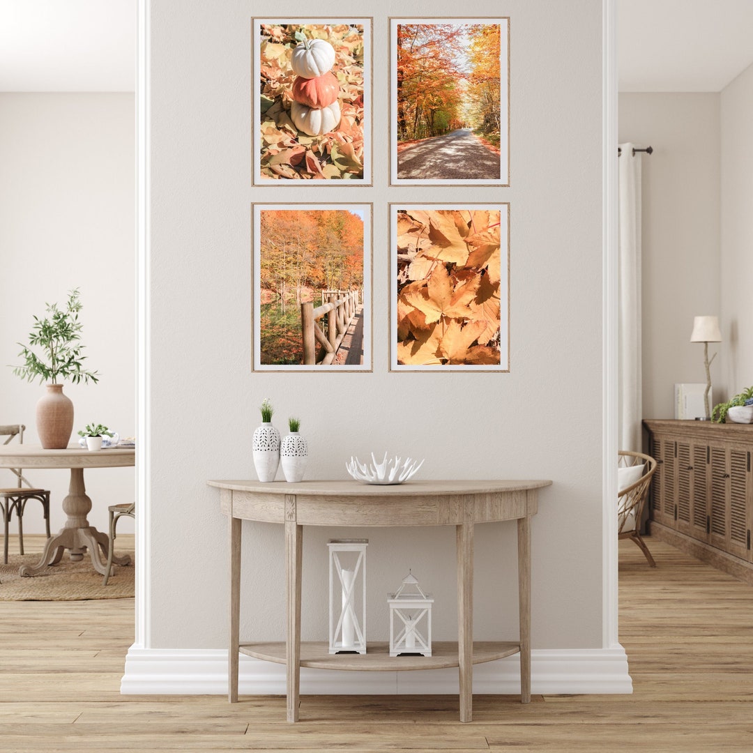 Fall Gallery Wall Set Autumn Wall Art Fall Set of Four - Etsy