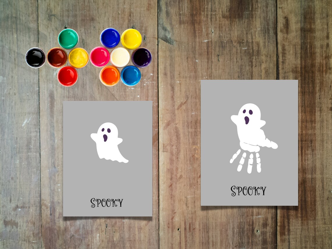 Fall and Halloween Handprint Craft, Fall and Halloween Handprint Art ...