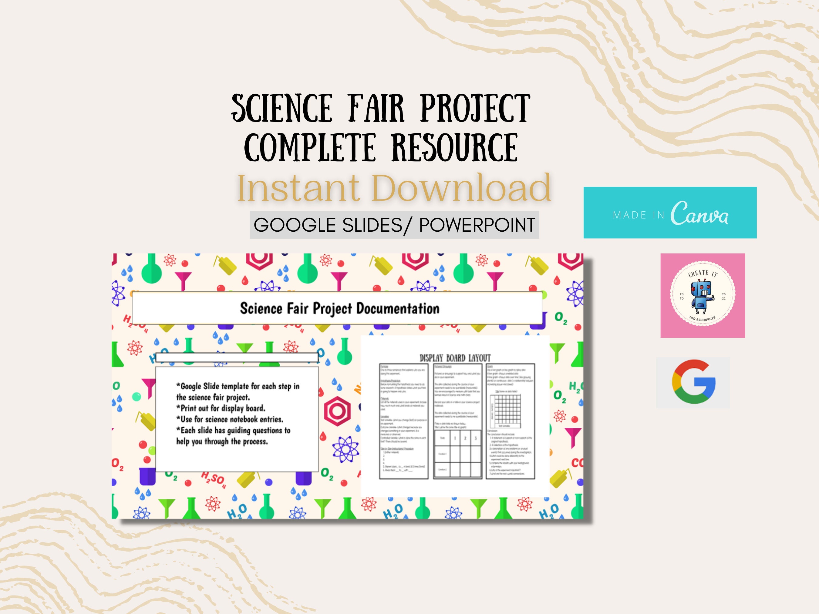 Science Fair Poster Board Setup
