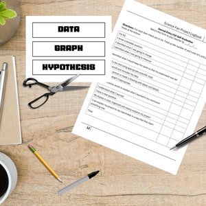Printable Science Fair Project Log, Science Fair Project Logbook ...