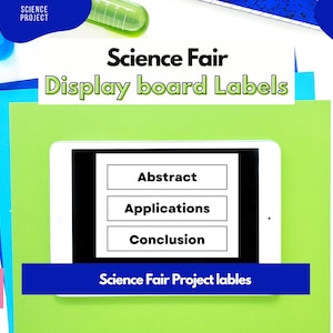 Science Fair Display Boards Labels,science Fair Project Labels, Science ...