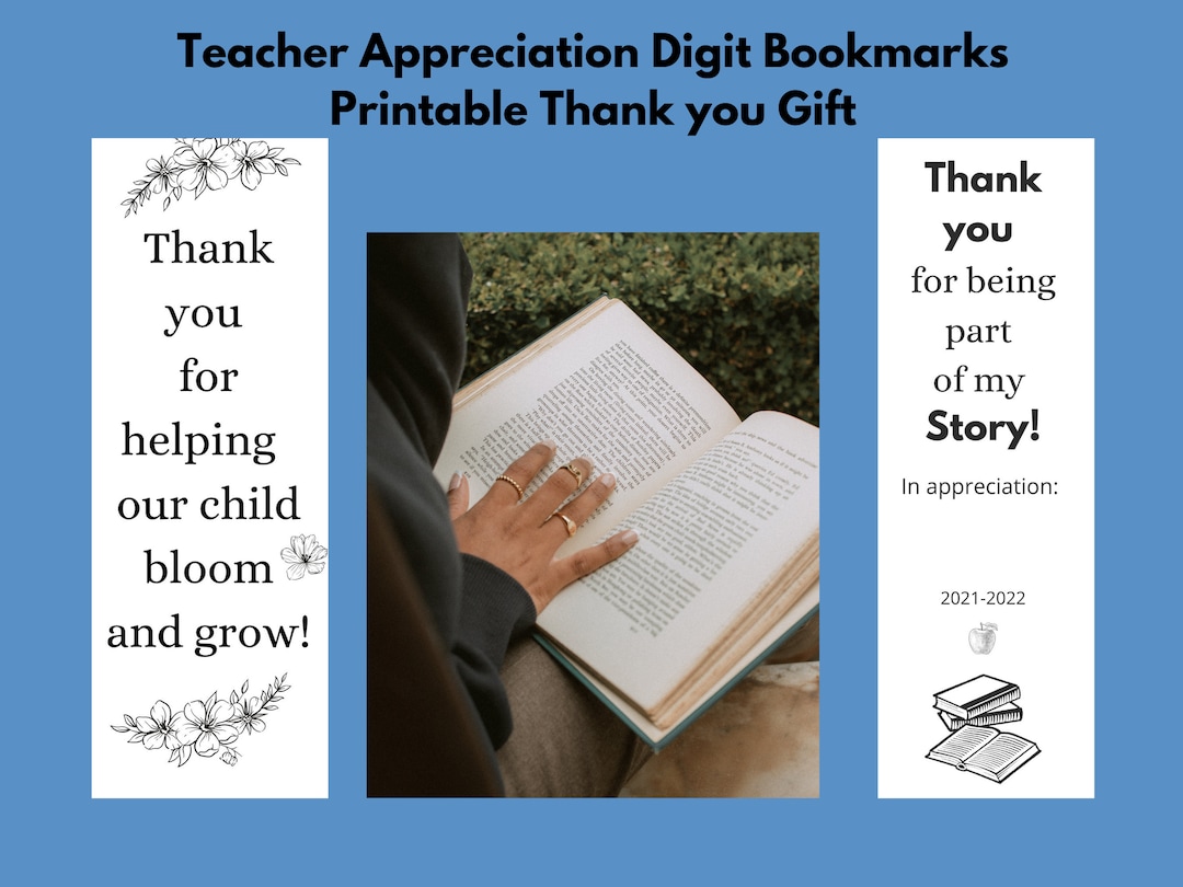 Printable Teacher Bookmarks, Two Different Inspirational Sayings on ...