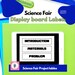 Science Fair Display Boards Labels,science Fair Project Labels, Science ...