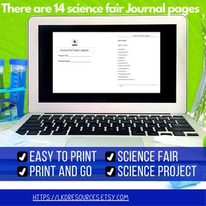 Printable Science Fair Project Log, Science Fair Project Logbook ...
