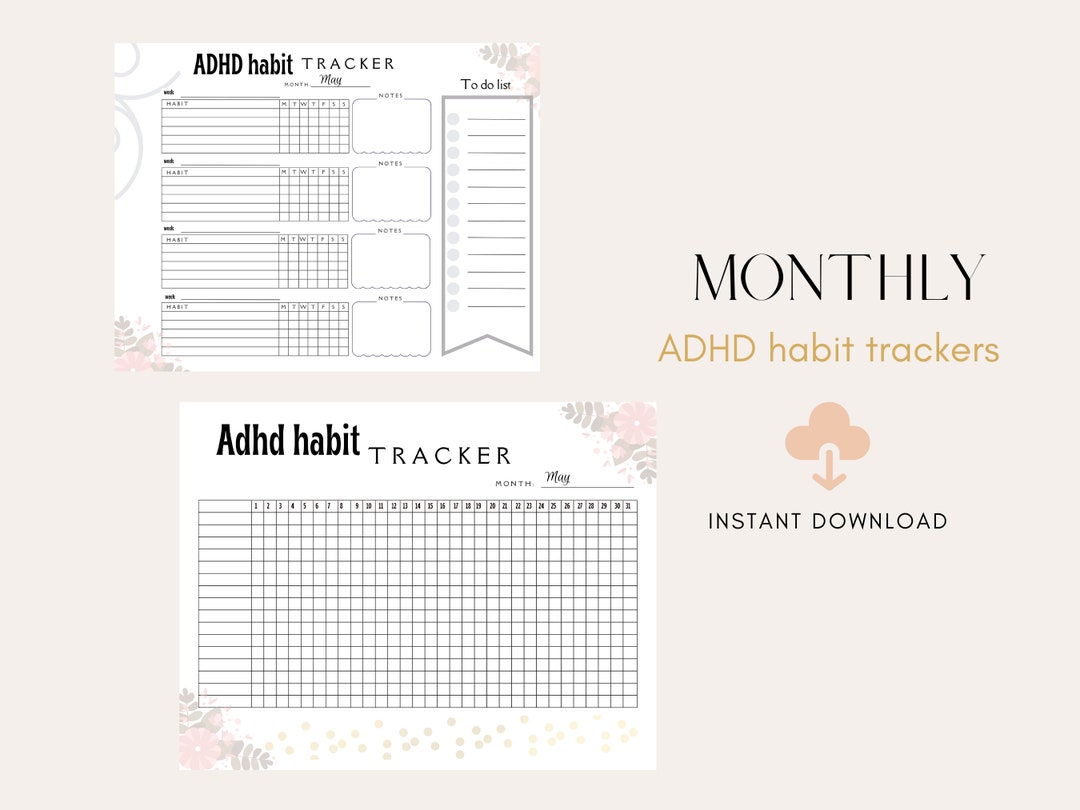 ADHD Habit Tracker ADHD Planner Adults ADHD Planner for Work Adhd ...