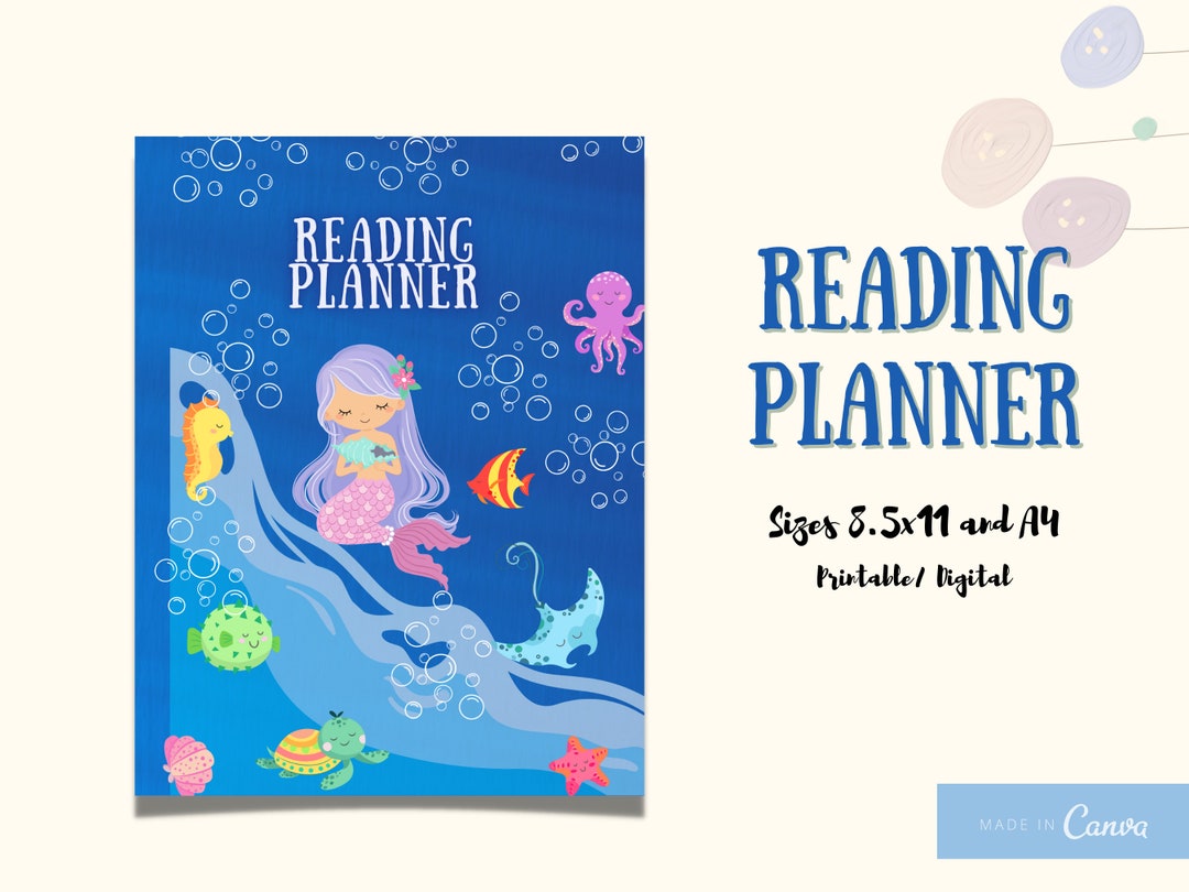 Printable Mermaid Tales: A Themed Reading Journal for Underwater ...