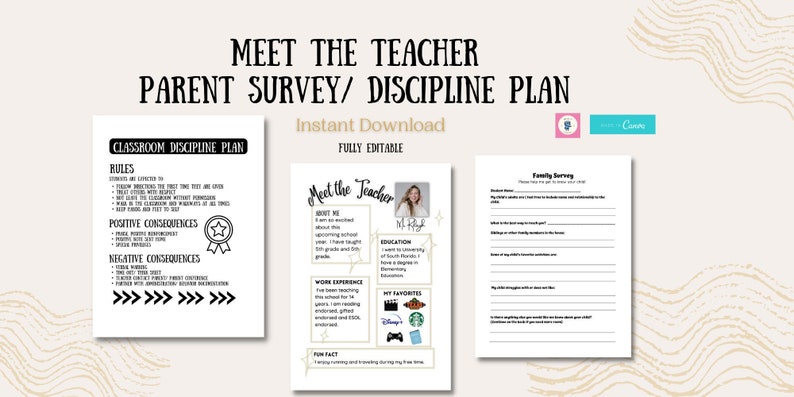 Editable Meet the Teacher Template: Back to School Welcome Letter ...