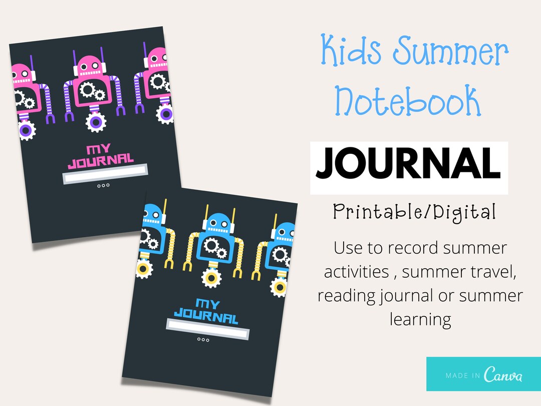 Printable Robo-writer: A Robot Themed Creative Writing Journal for ...