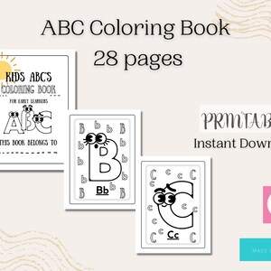 ABC Alphabet Coloring Pages Ebook, Preschool Activity, Kindergarten ...