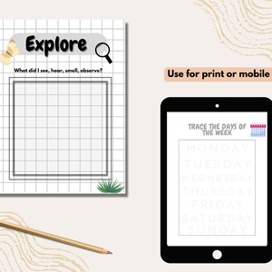 Explore Busy Book Printable Preschool Quiet Activity 10 Pages, Travel ...
